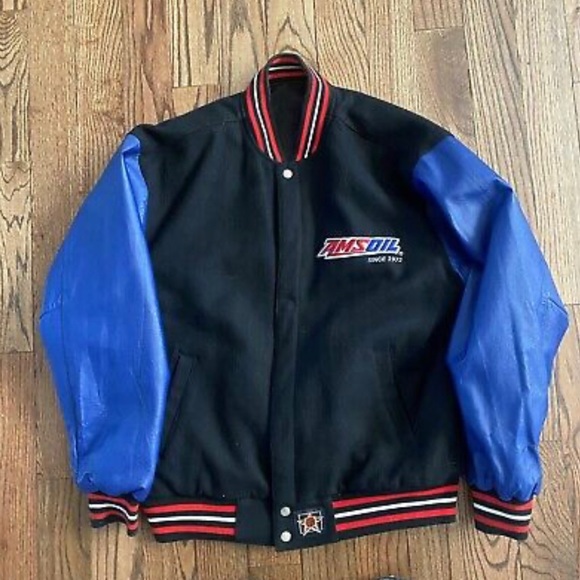 jh deigns | Jackets & Coats | Vintage Amsoil Varsity Jacket Jh Size ...